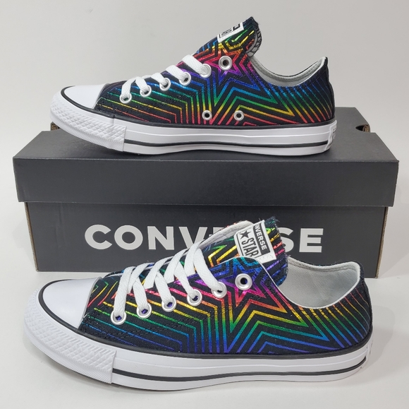 Converse | Shoes | Converse All Star Rainbow Star Low Tops | Poshmark